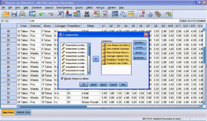 Tutorial SPSS Lengkap Dengan Contoh Cara Olah Data Kuesioner Tutorial SPSS Lengkap Dengan Contoh Cara Olah Data Kuesioner