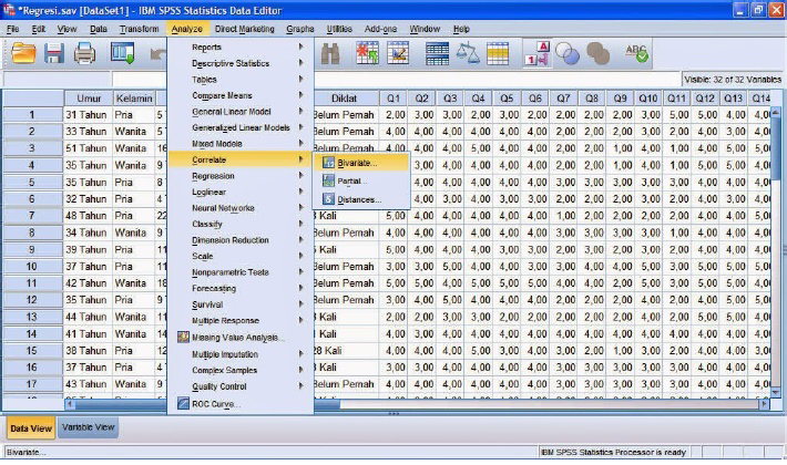 Tutorial SPSS Lengkap Dengan Contoh Cara Olah Data Kuesioner Tutorial SPSS Lengkap Dengan Contoh Cara Olah Data Kuesioner
